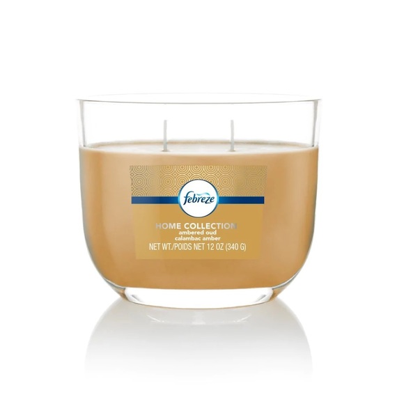 Febreze | Accents | Febreze Home Collection Scented Jar Candle Ambered ...